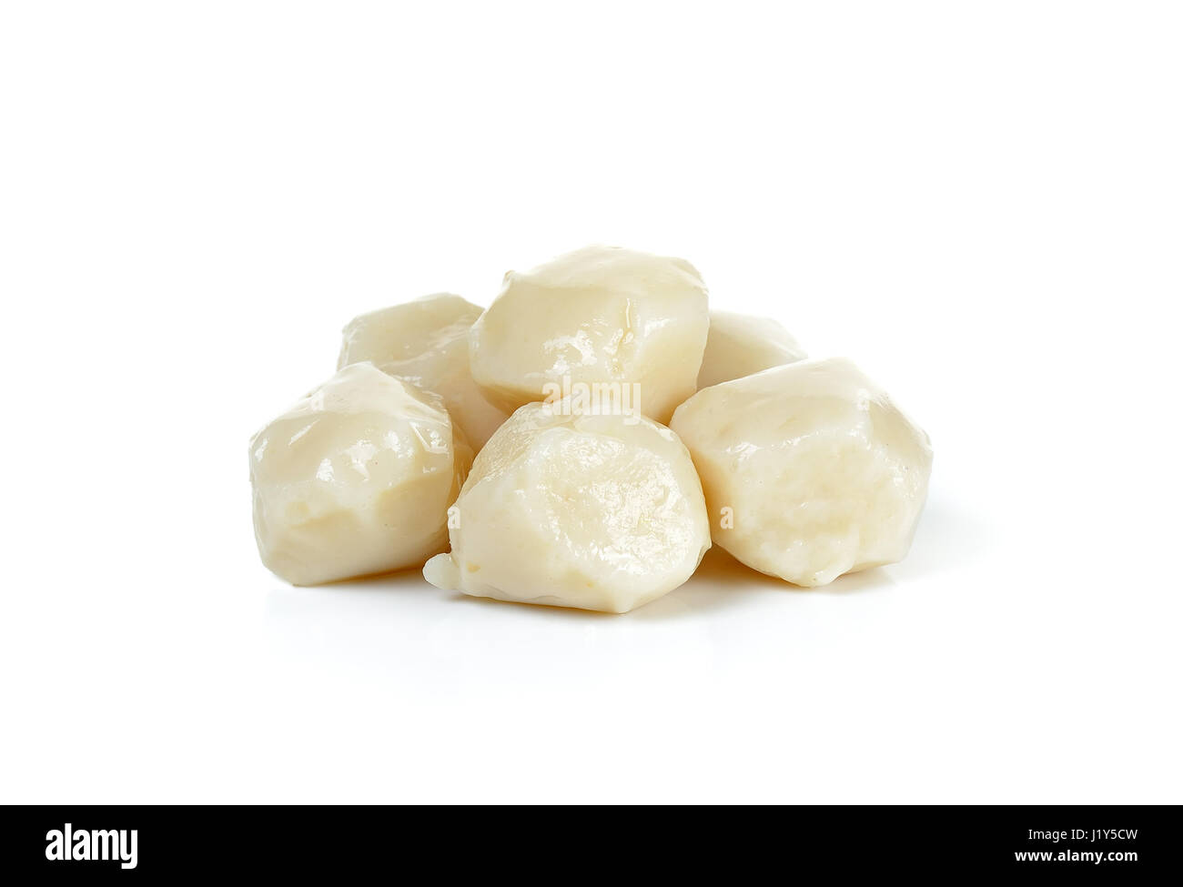 Fish ball isolated on the white background Stock Photo - Alamy