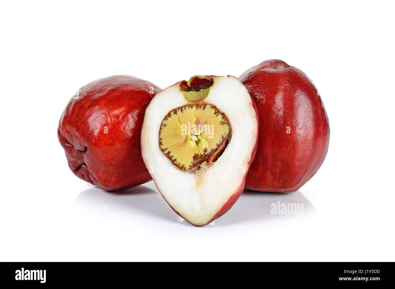 Pomerac, Malay apple, isolated on white background Stock Photo - Alamy