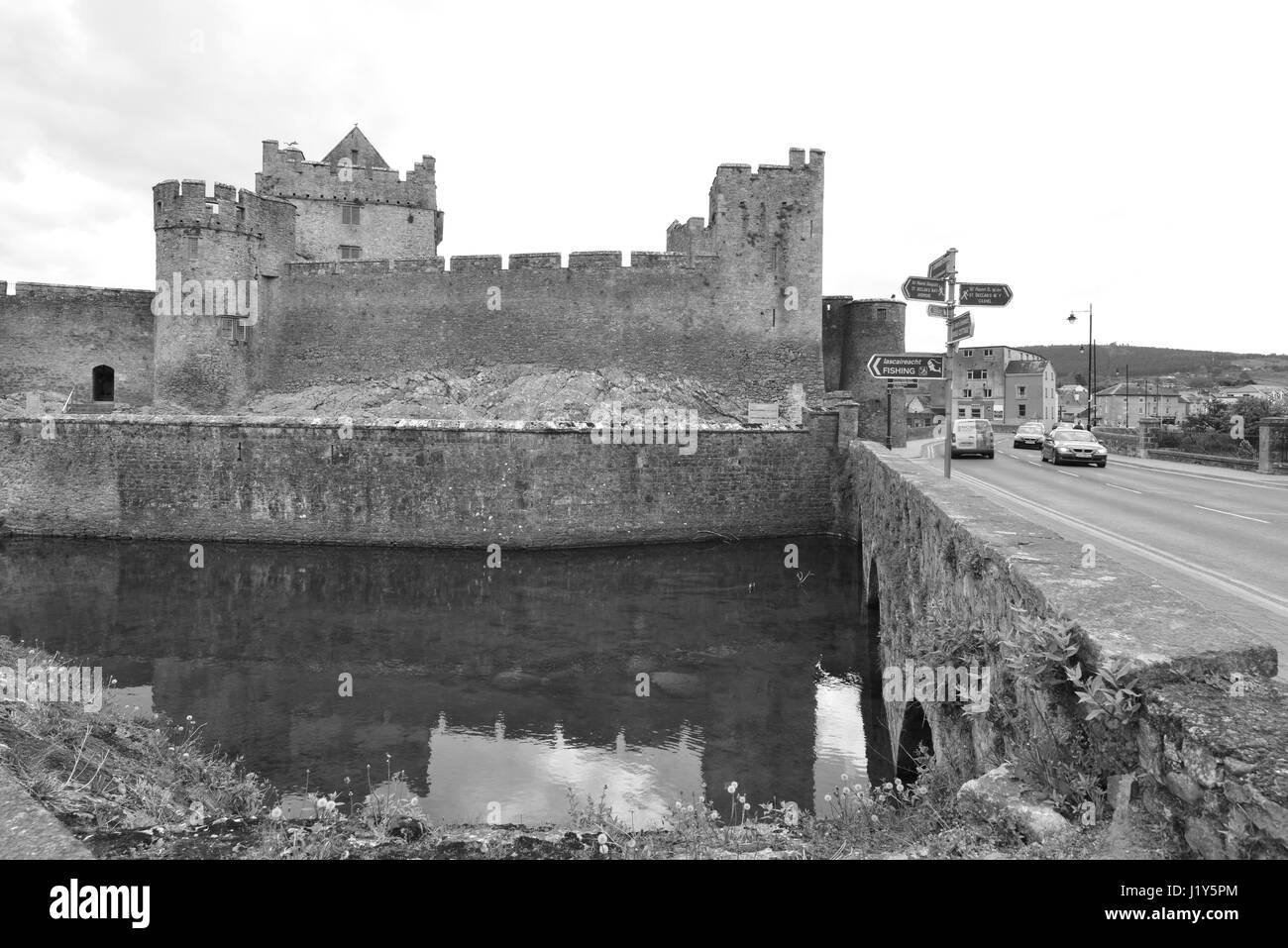 Cahir castle in Ireland Stock Photo - Alamy