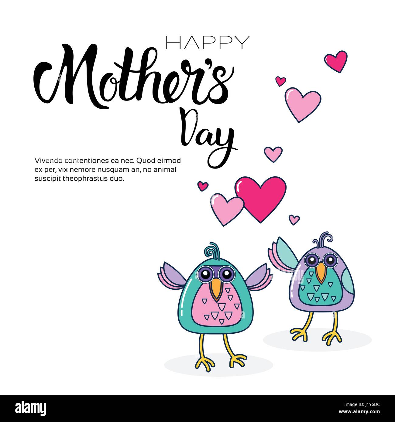 Happy Mother Day, Spring Holiday Greeting Card Banner Stock Vector ...