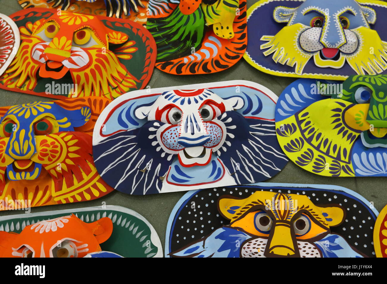 Bengali traditional Colorful masks Stock Photo - Alamy