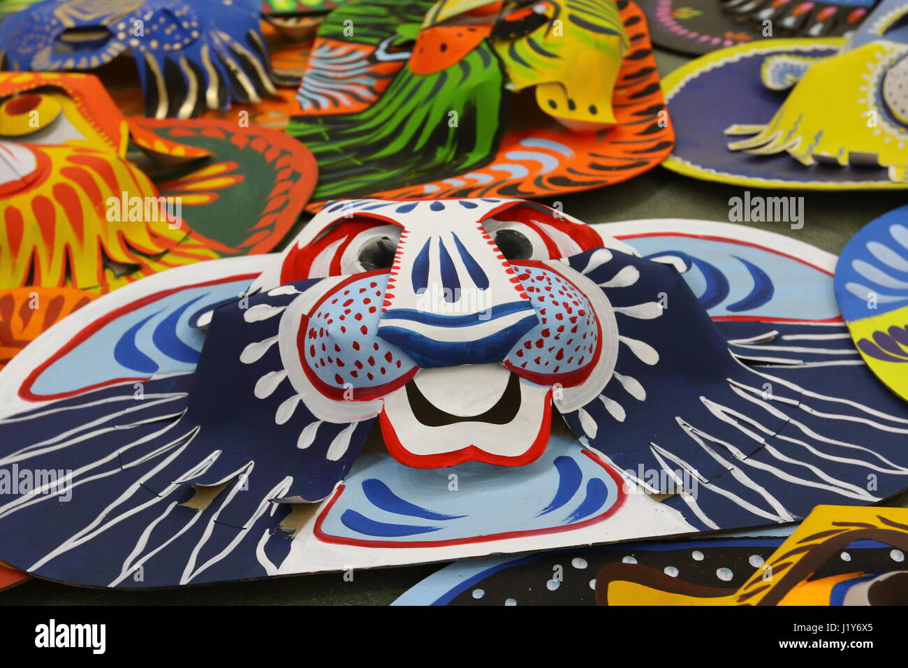 Bengali traditional Colorful masks Stock Photo - Alamy