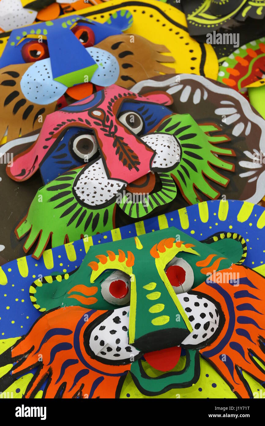 Bengali traditional Colorful masks Stock Photo - Alamy