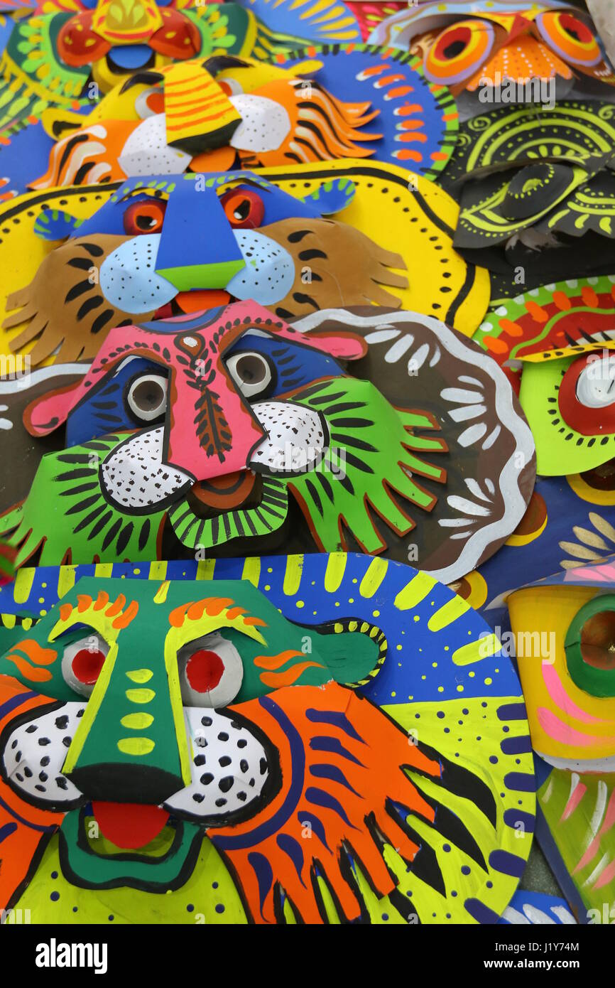 Bengali traditional Colorful masks Stock Photo - Alamy