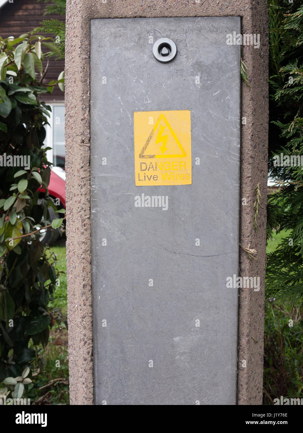 Warning Sign At A Substation High Resolution Stock Photography and ...