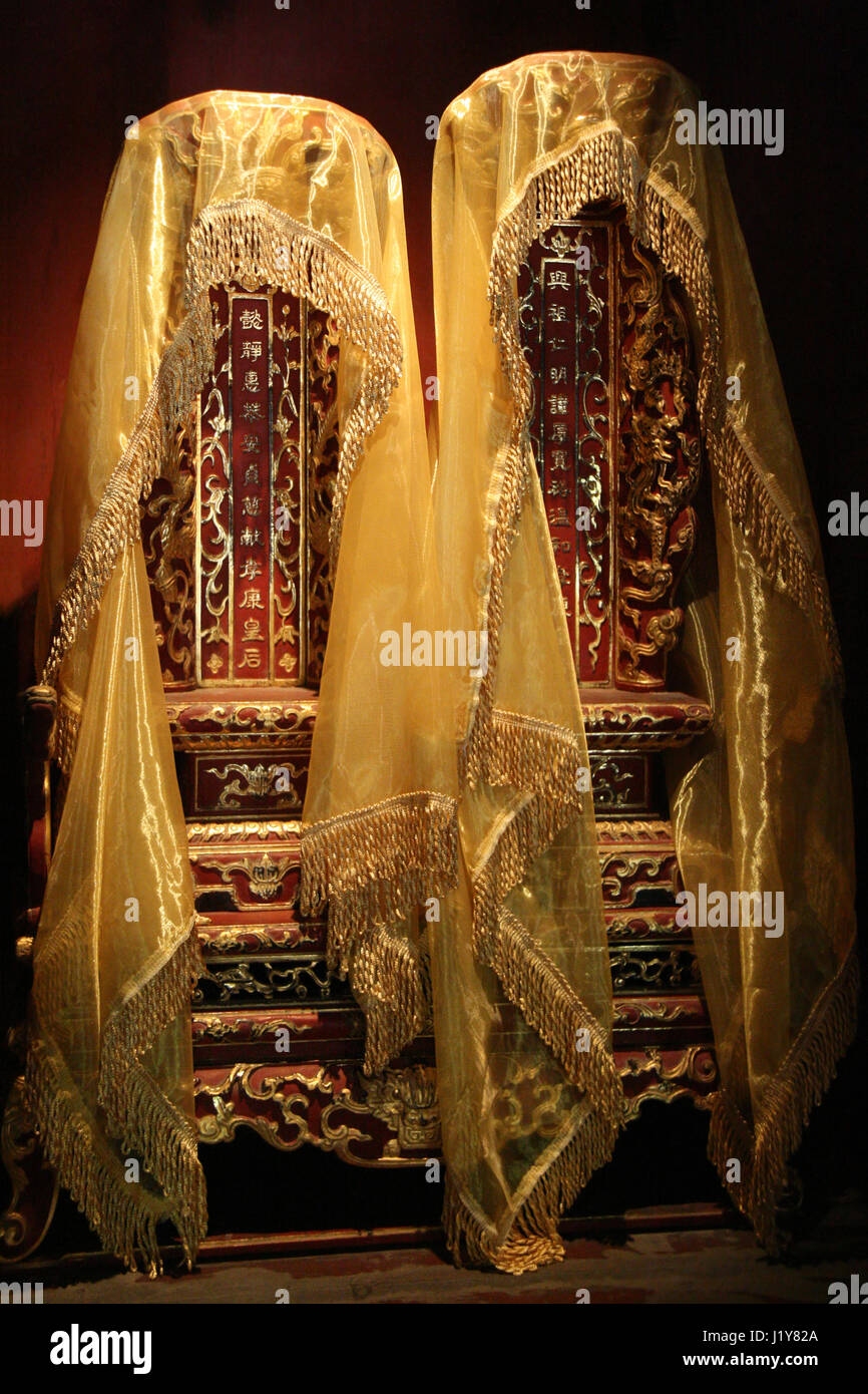 Resurrection temple in the Forbidden city of Hue (Vietnam Stock Photo ...