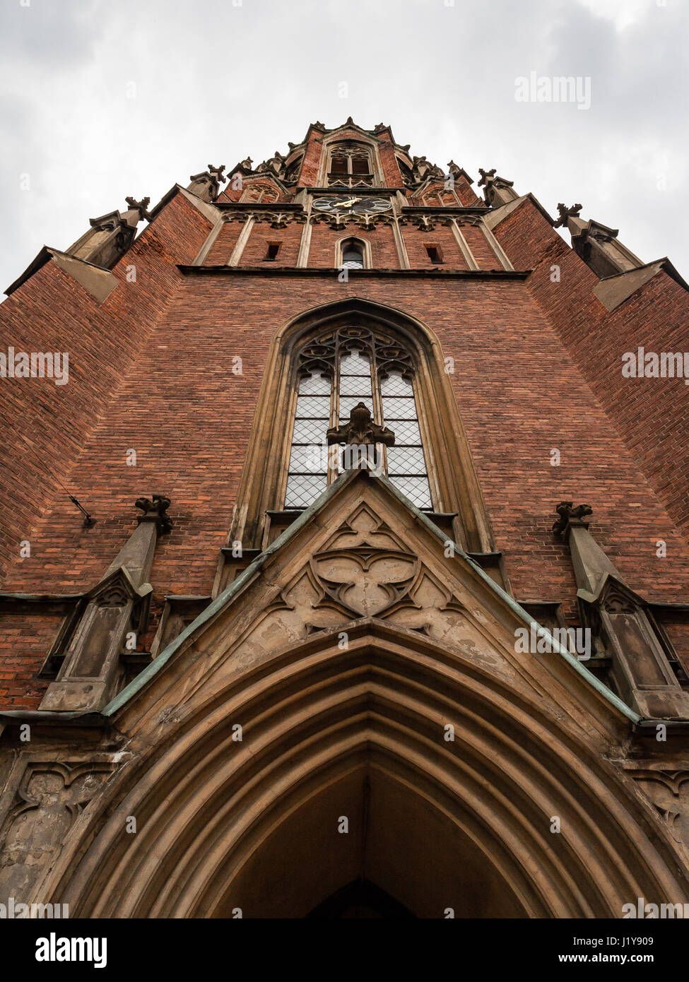 old church building details. gothic architecture and rock fundament ...