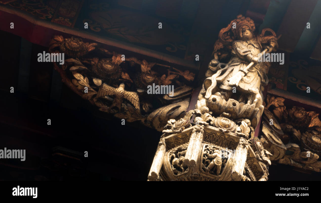 Taipei, Taiwan - Apr, 21 2017: Monga, this name Wanhua, the birthplace ...