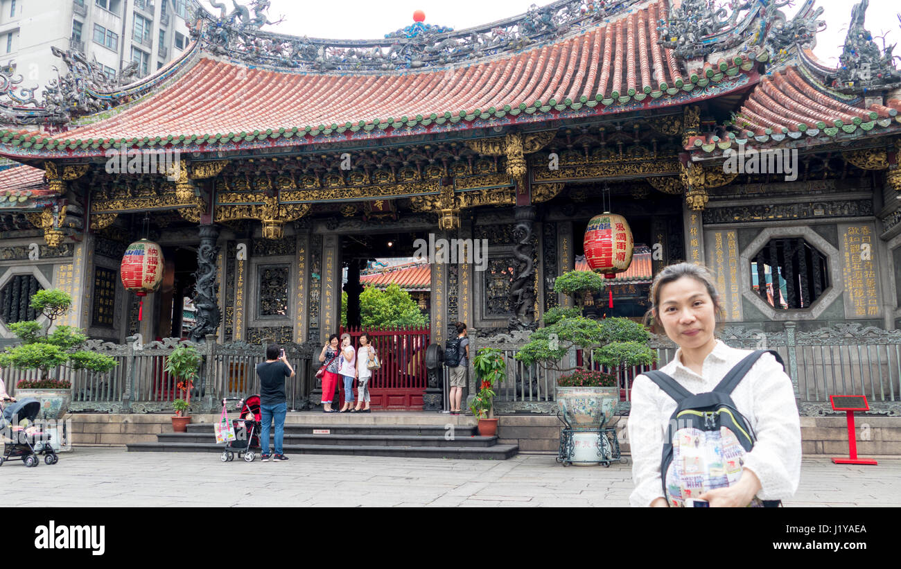 Taipei, Taiwan - Apr, 21 2017: Monga, this name Wanhua, the birthplace ...