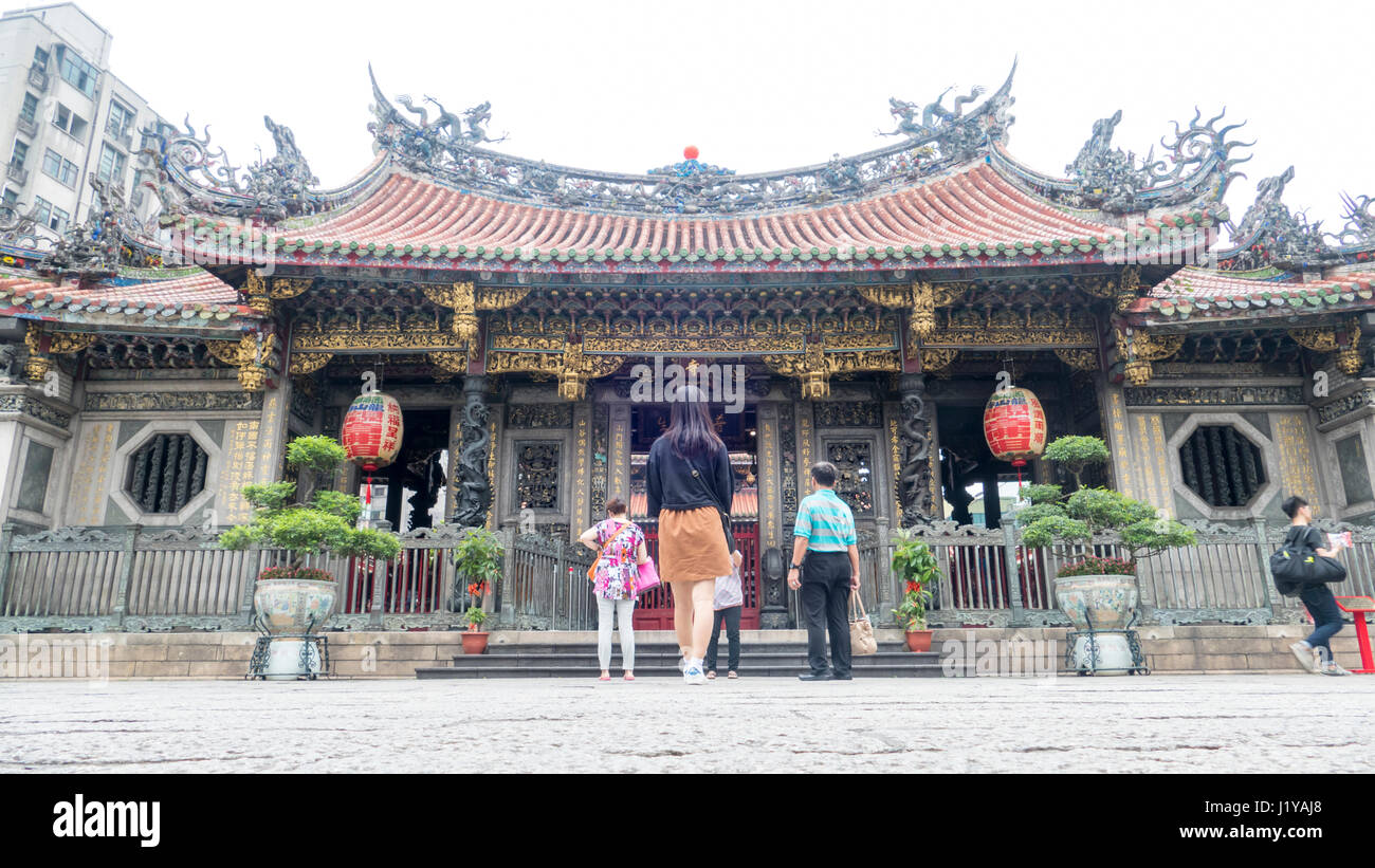 Taipei, Taiwan - Apr, 21 2017: Monga, this name Wanhua, the birthplace ...