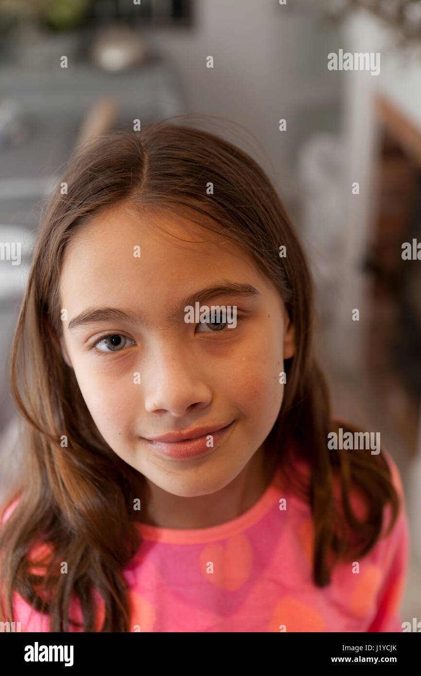 Young girl aged 9 years old Stock Photo - Alamy