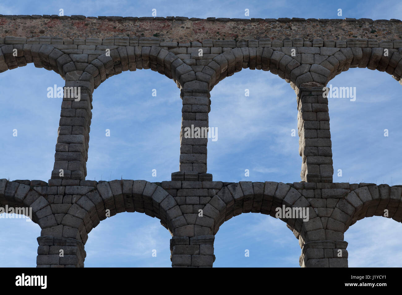 Aqueduct at Segovia in Spain Stock Photo - Alamy