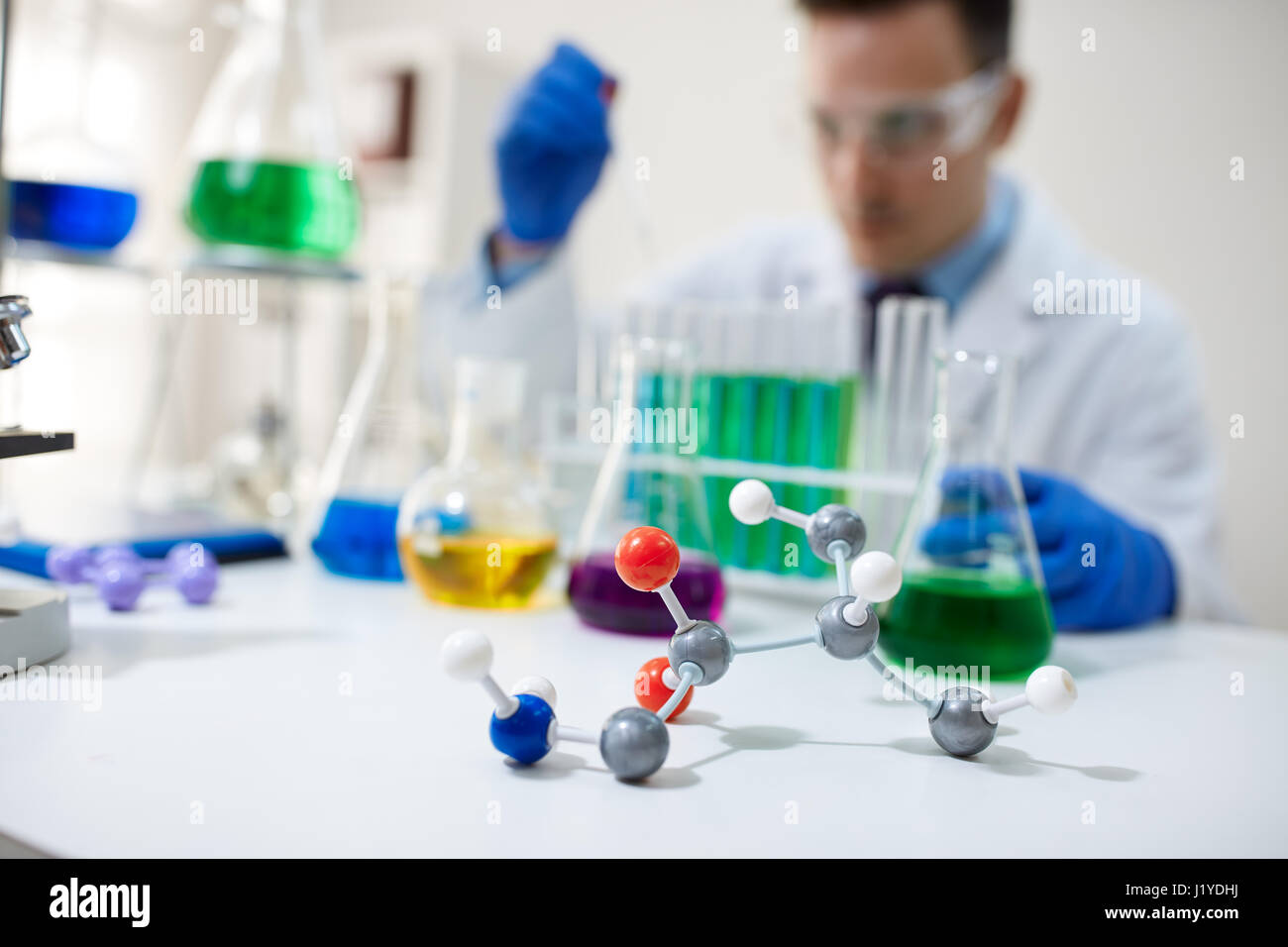 dna, molecule, chemistry in laboratory science test Stock Photo - Alamy