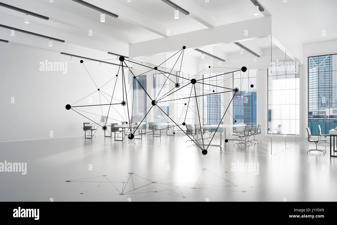 Networking and wireless connection as concept for effective modern ...