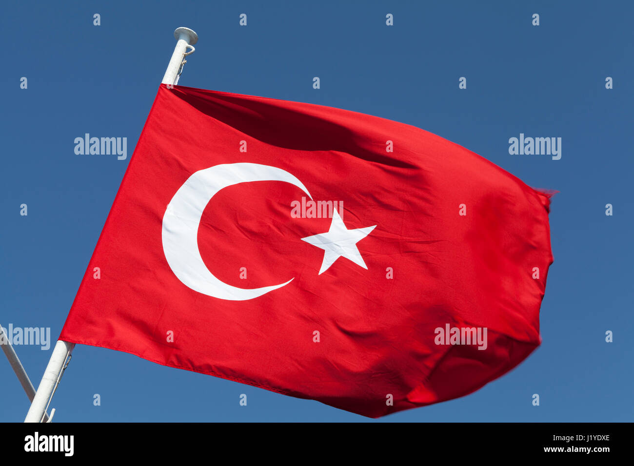 The blue mosque and turkish flag hi-res stock photography and images ...