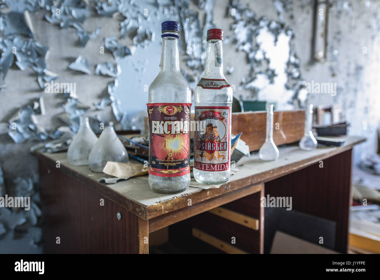 Empty vodka bottles hi-res stock photography and images - Alamy
