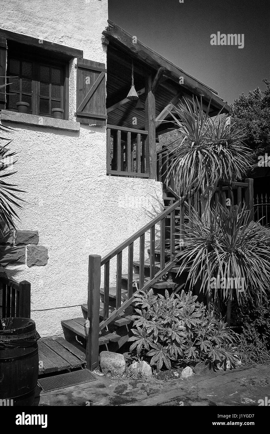 Spain, Catalonia. One of the many wineries with wine cellar (Bodega in ...