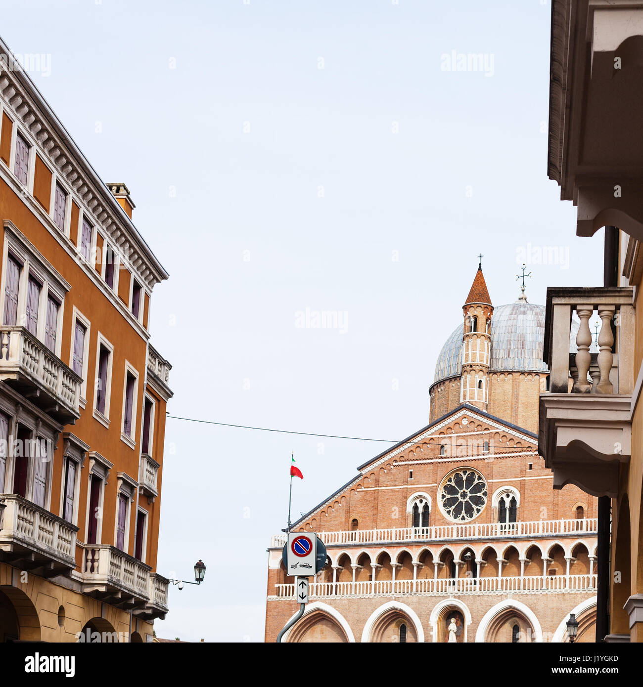 travel to Italy - view of Basilica of Saint Anthony of Padua on piazza ...
