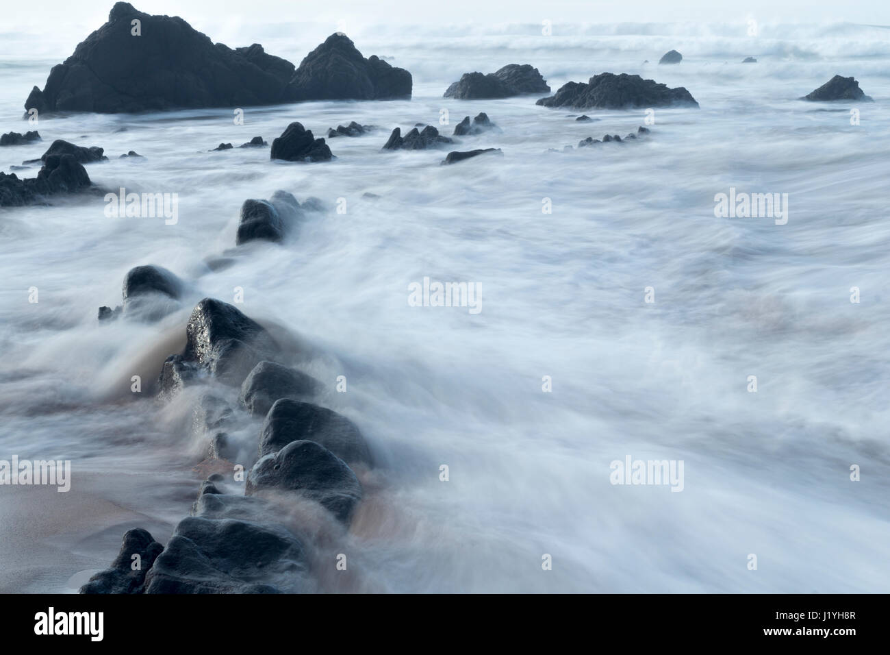 the beach of barrika Stock Photo - Alamy