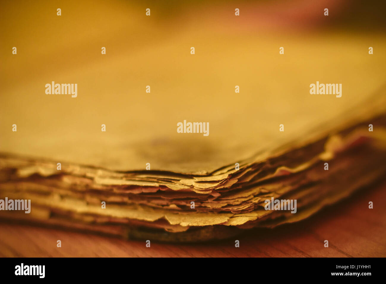 old paper sheet isolated . antique book page Stock Photo - Alamy