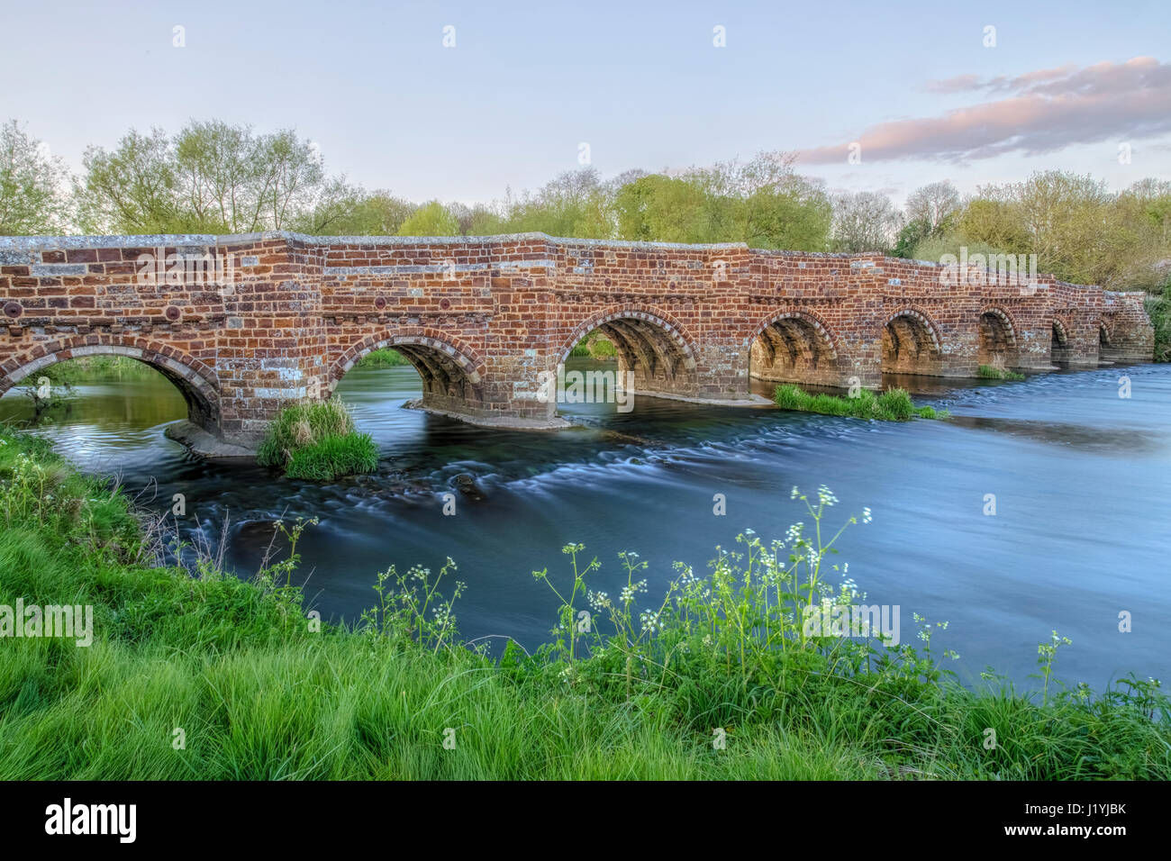 White Mill Bridge, Sturminster Marshall, Dorset, England, UK Stock ...