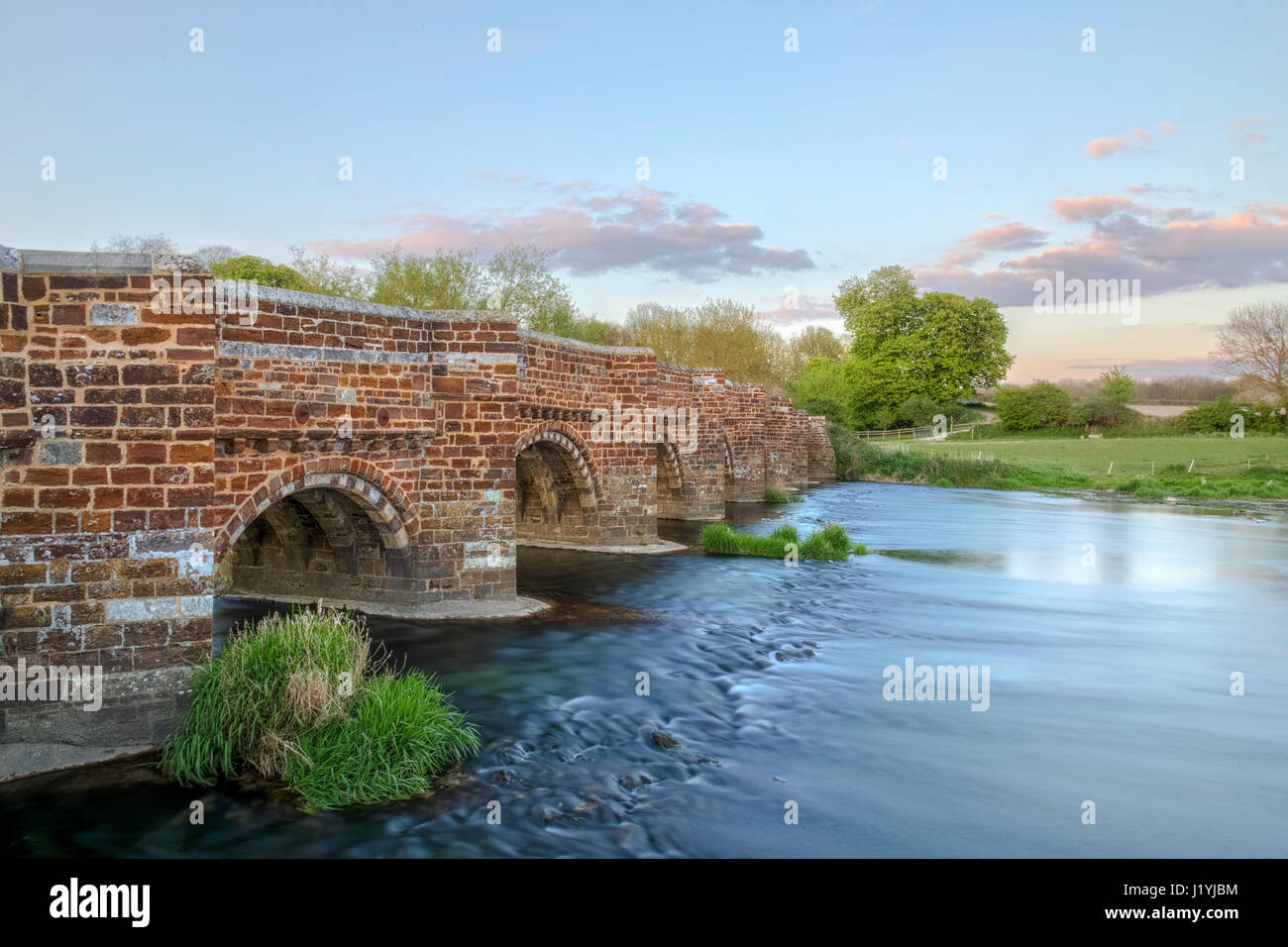 White Mill Bridge, Sturminster Marshall, Dorset, England, UK Stock ...