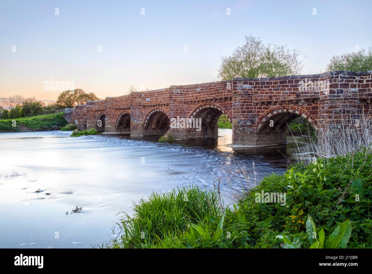 White Mill Bridge, Sturminster Marshall, Dorset, England, UK Stock ...