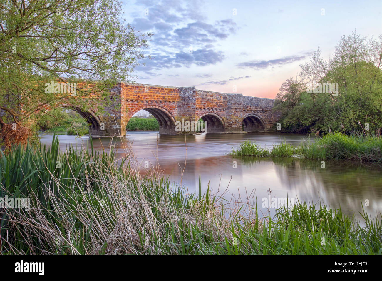 White Mill Bridge, Sturminster Marshall, Dorset, England, UK Stock ...