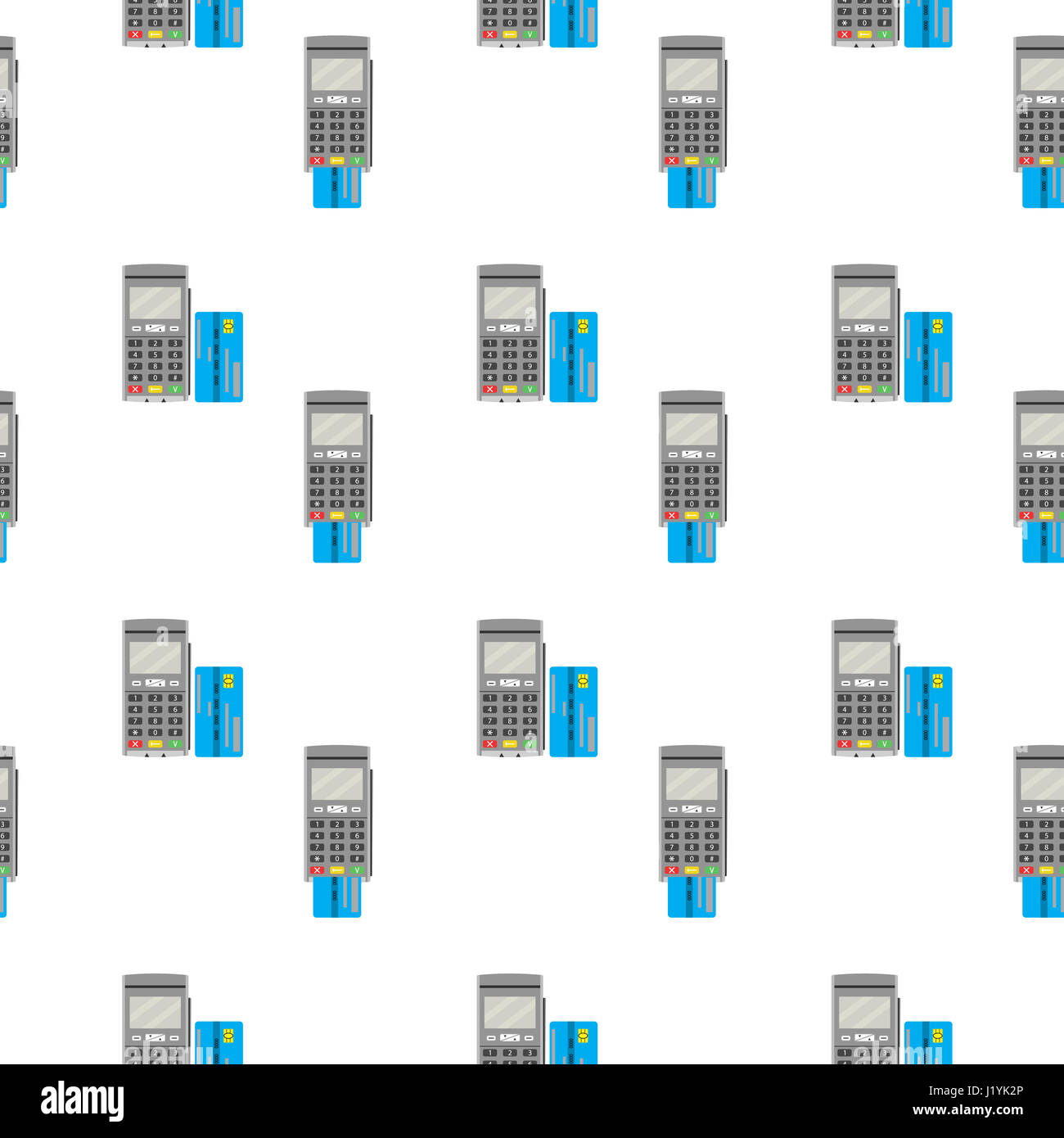 Seamless pattern terminal for payment and card. Paying retail device ...