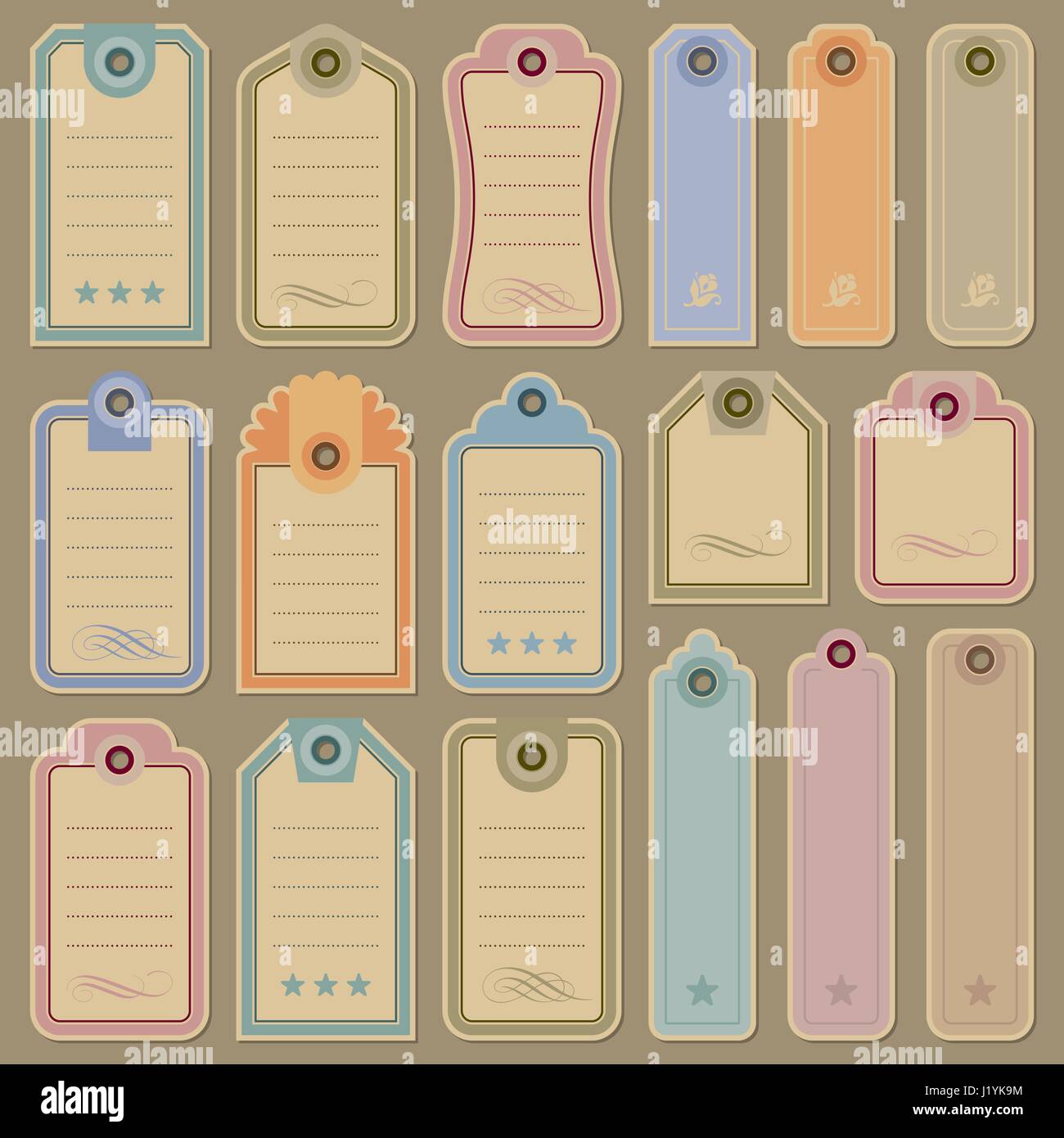 Blank tags set (vector Stock Vector Image & Art - Alamy