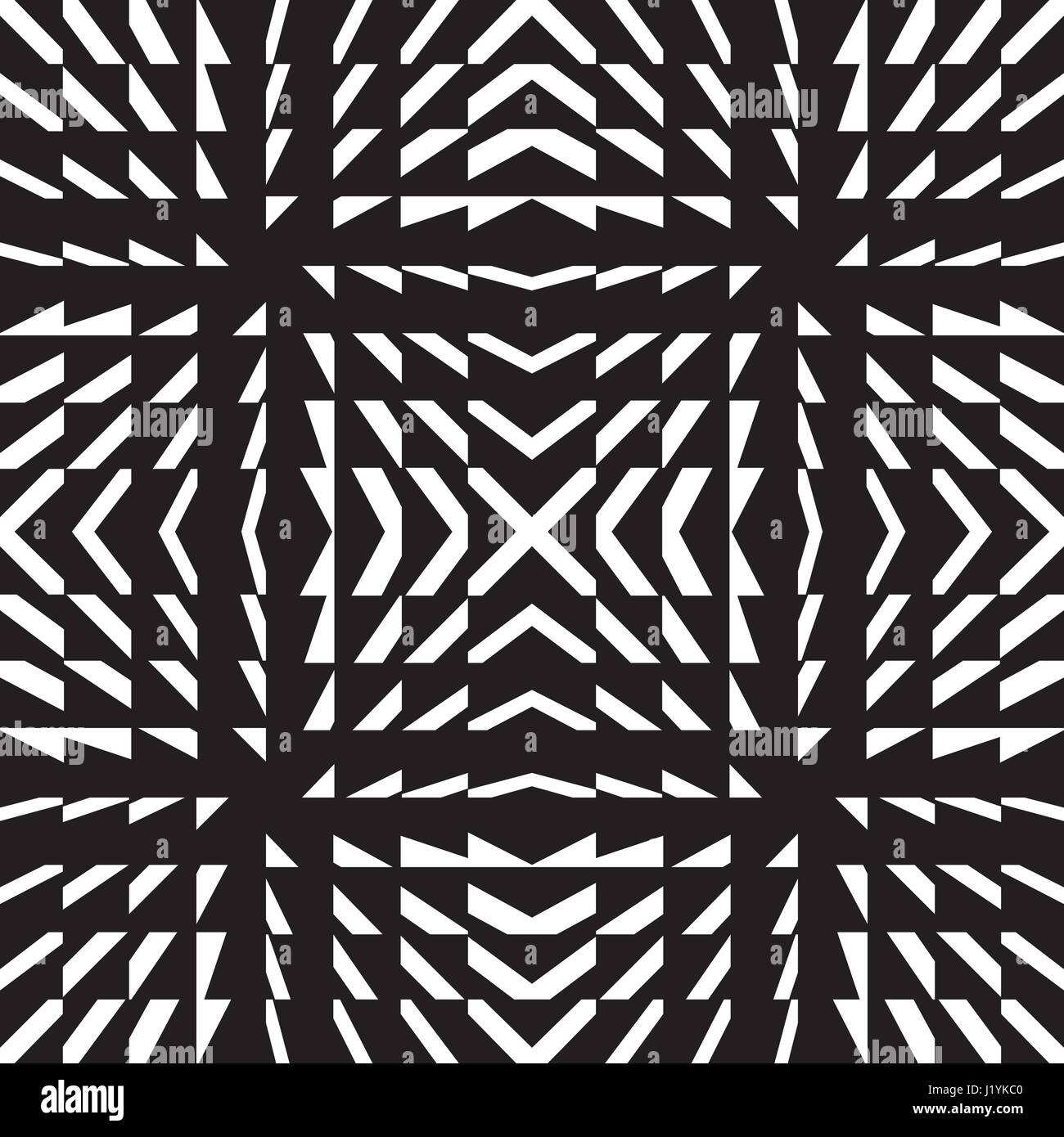 seamless geometric pattern, monochrome design, tileable vector image ...
