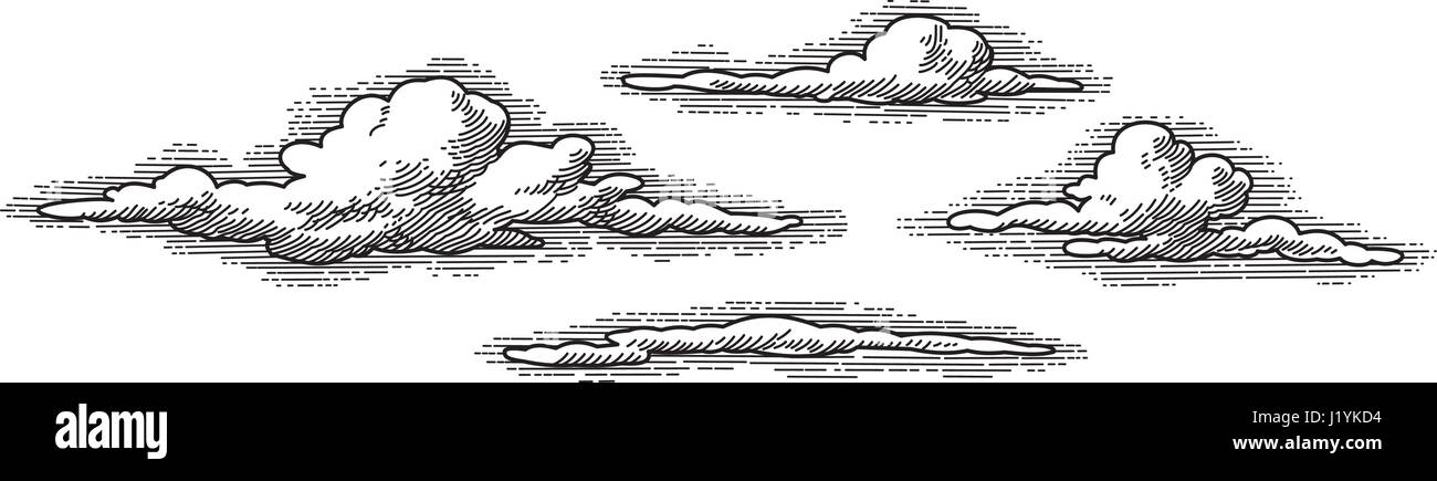 Victorian engraving cloud Stock Vector Images - Alamy