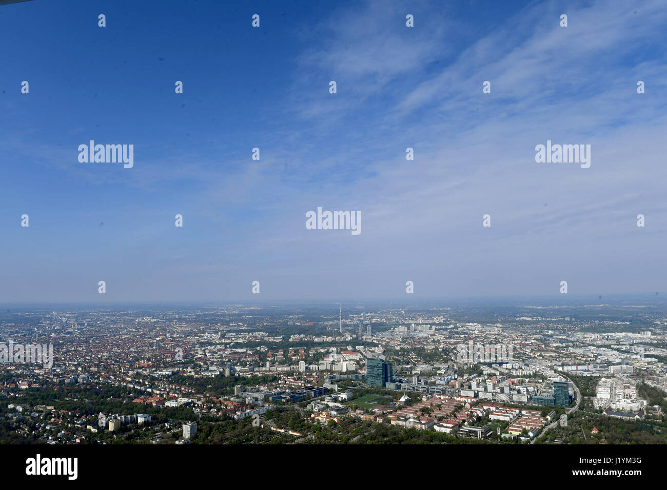 Munich, Germany. 21st Apr, 2017. The state capital city of Munich as ...