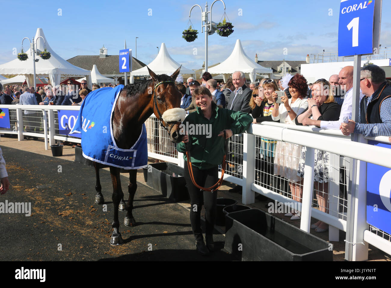 It was won by the winner was ridden by sam hi-res stock photography and ...