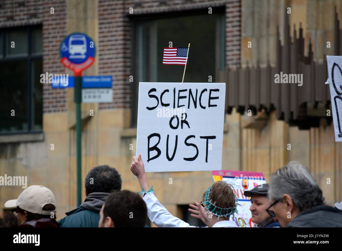 People Taking part in the March for Science in New York City Stock ...