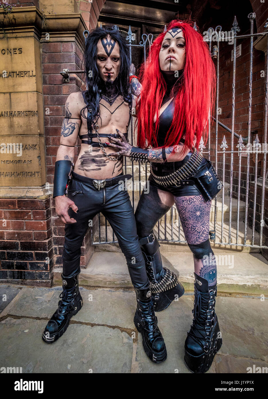 Male punk in leather hi-res stock photography and images - Alamy