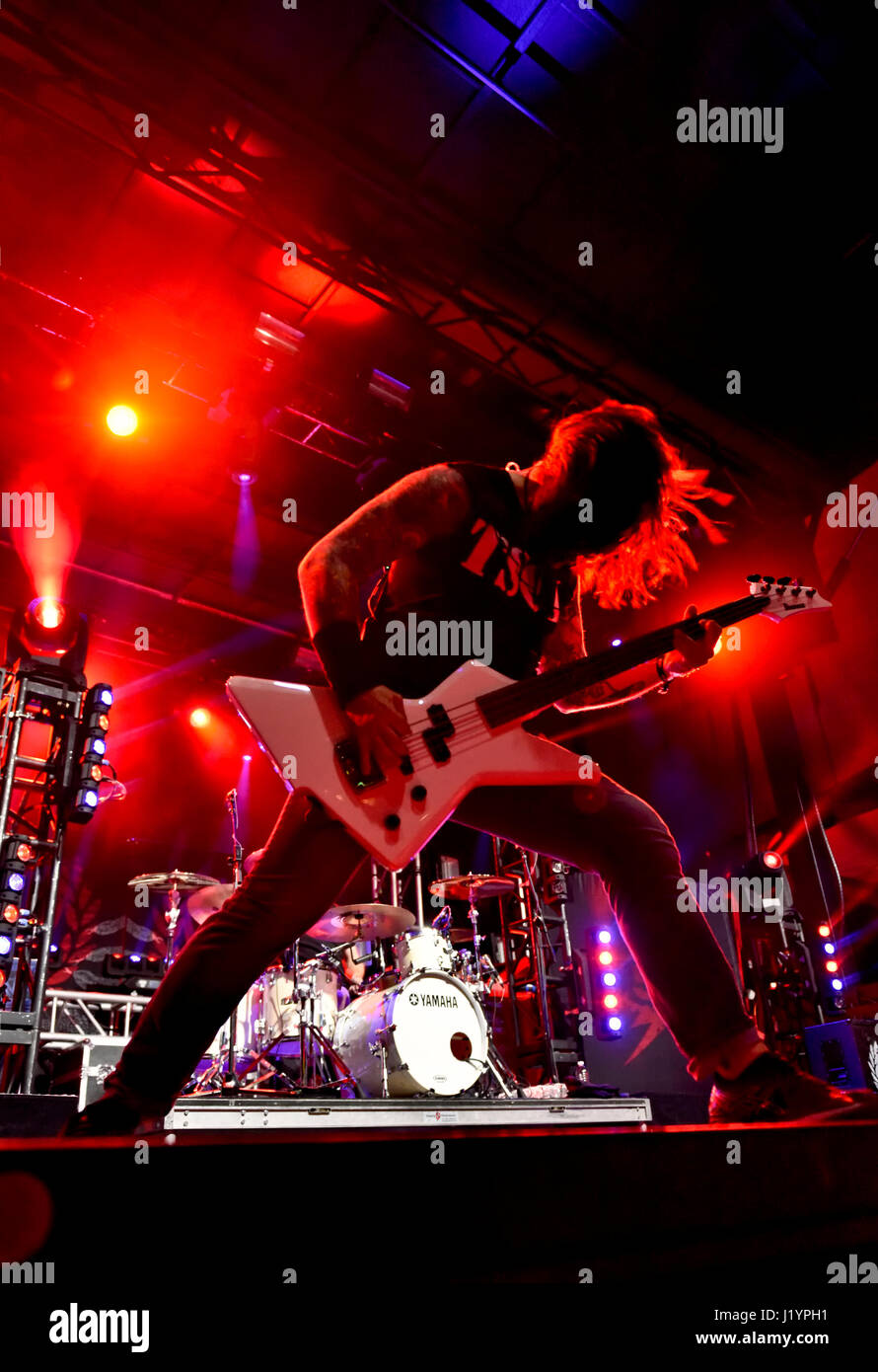 Las Vegas, USA. 21st Apr, 2017. Mike D'Antonio the Bassist for Kill ...