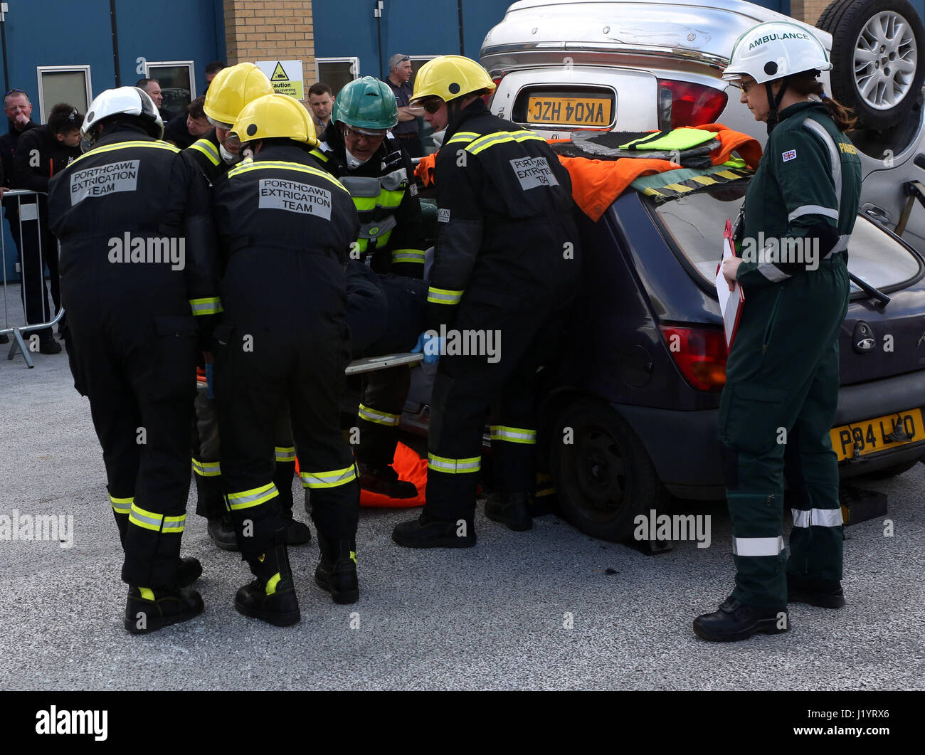 Saturday 22nd April Cardiff, South Wales Emergency and rescue services ...