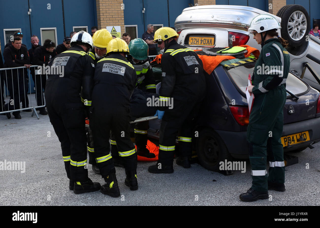 Saturday 22nd April Cardiff, South Wales Emergency and rescue services ...