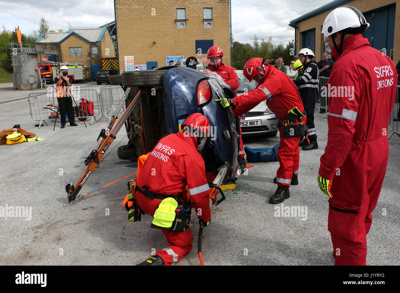 Saturday 22nd April Cardiff, South Wales Emergency and rescue services ...