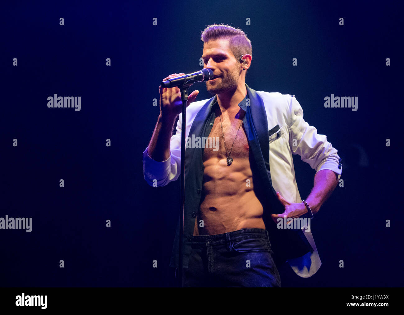 Las Vegas, NV, USA. 21st Apr, 2017. David Terry performs at Opening ...