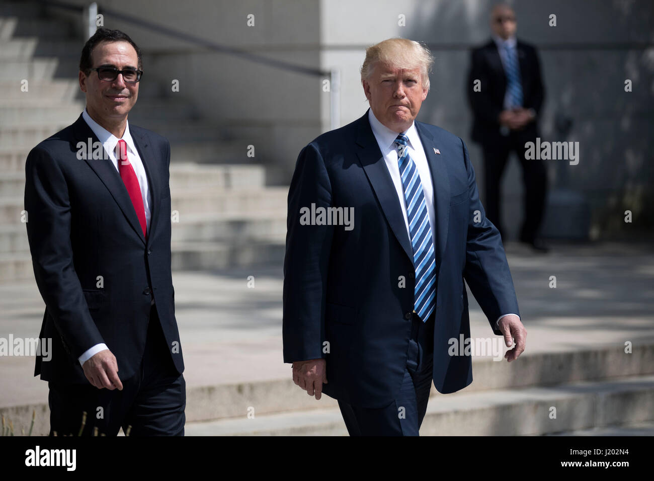 Washington, DC, USA. 21st Apr, 2017. US President Donald J. Trump (R ...