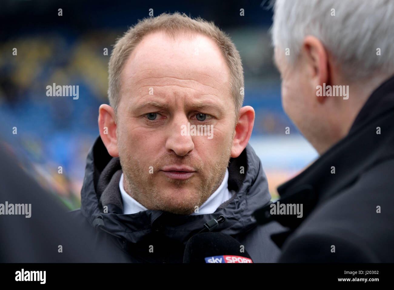 Braunschweig's coach Torsten Lieberknecht, photographed before the 2nd ...