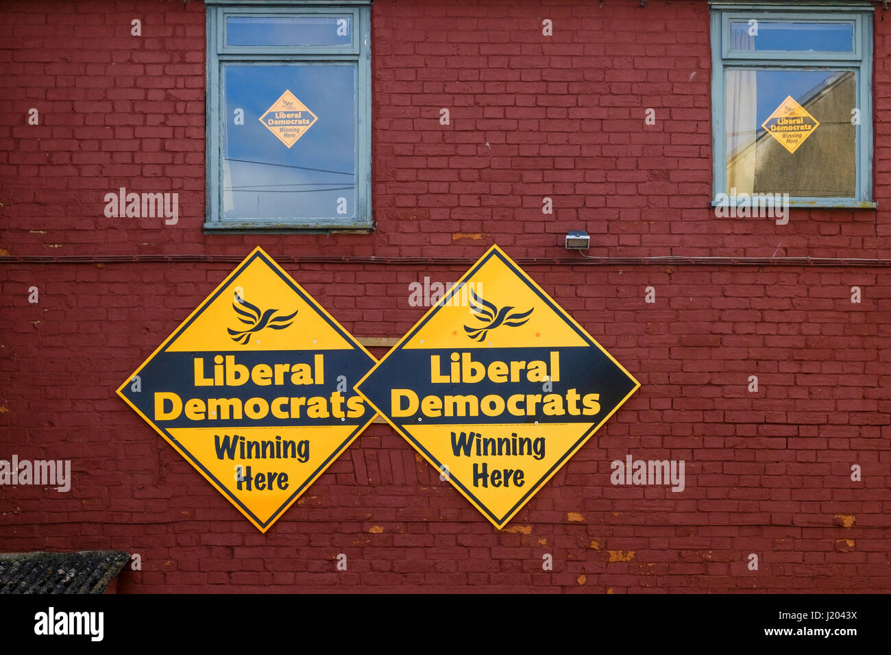 Uk political signs placards ge2017 hi-res stock photography and images ...
