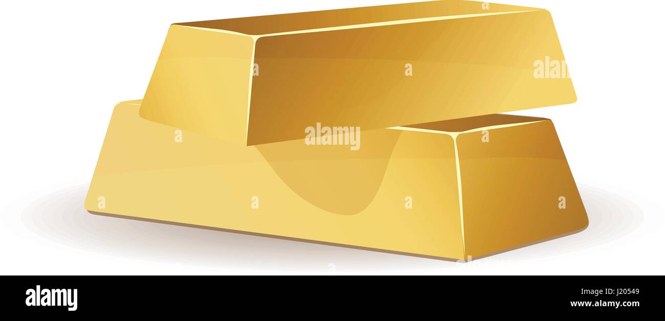 Pure Gold Bar 24 Carat Icon Illustration as EPS 10 File Stock Vector ...