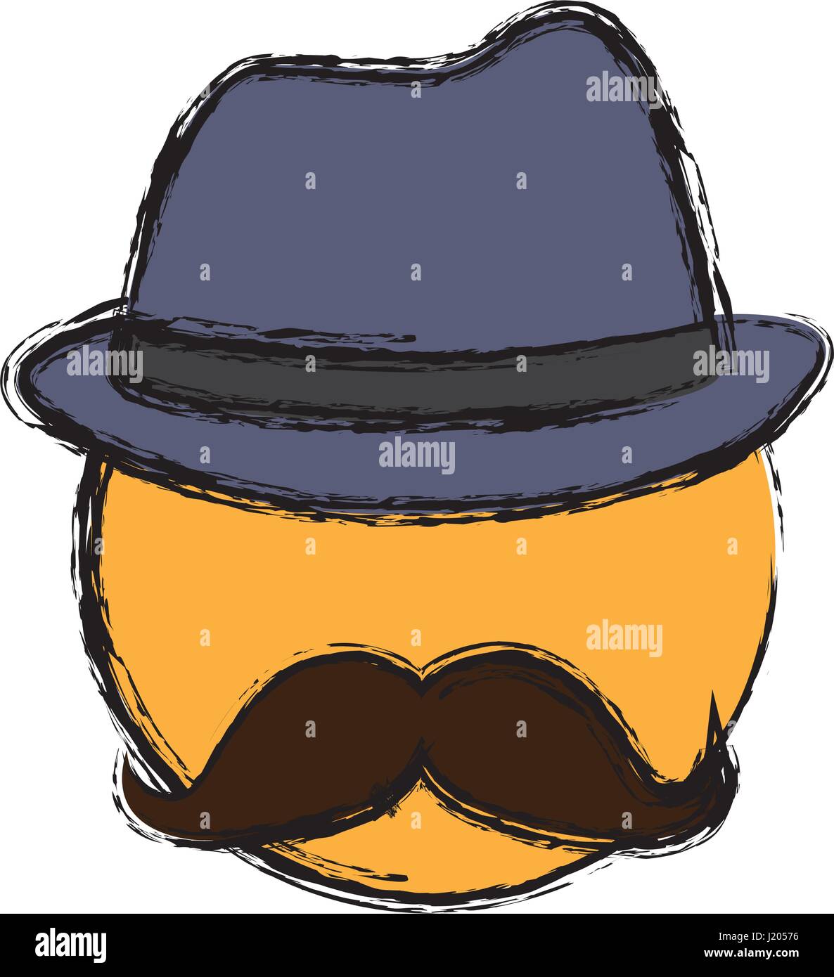 hat and mustache design Stock Vector Image & Art - Alamy