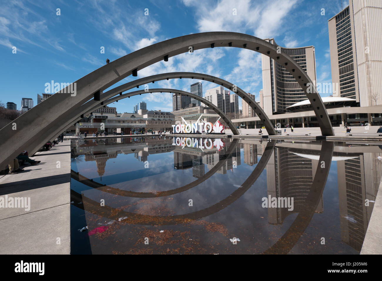 Freedom arches in Toronto Stock Photo - Alamy