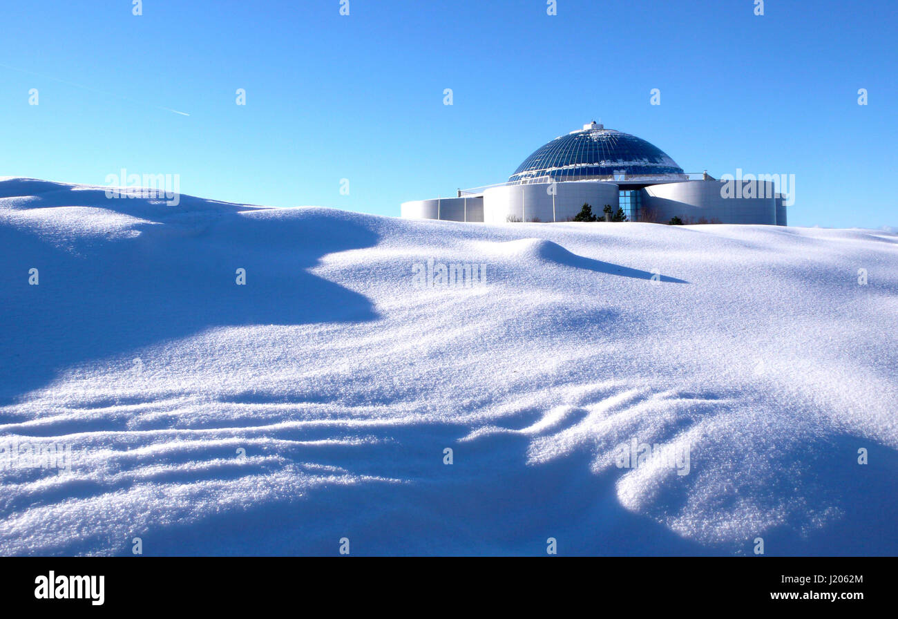 Architecture perlan restaurant reykjavik iceland hi-res stock ...