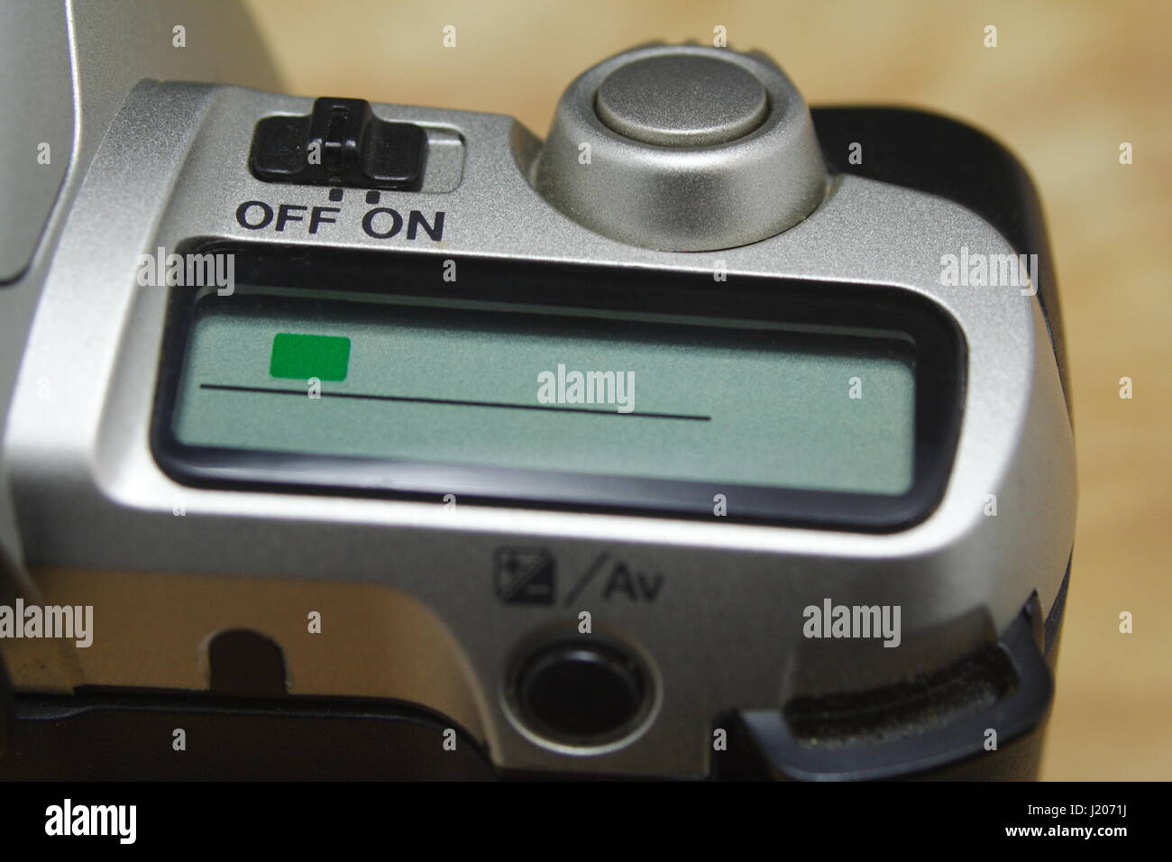 Film Camera Controls and LCD Stock Photo - Alamy
