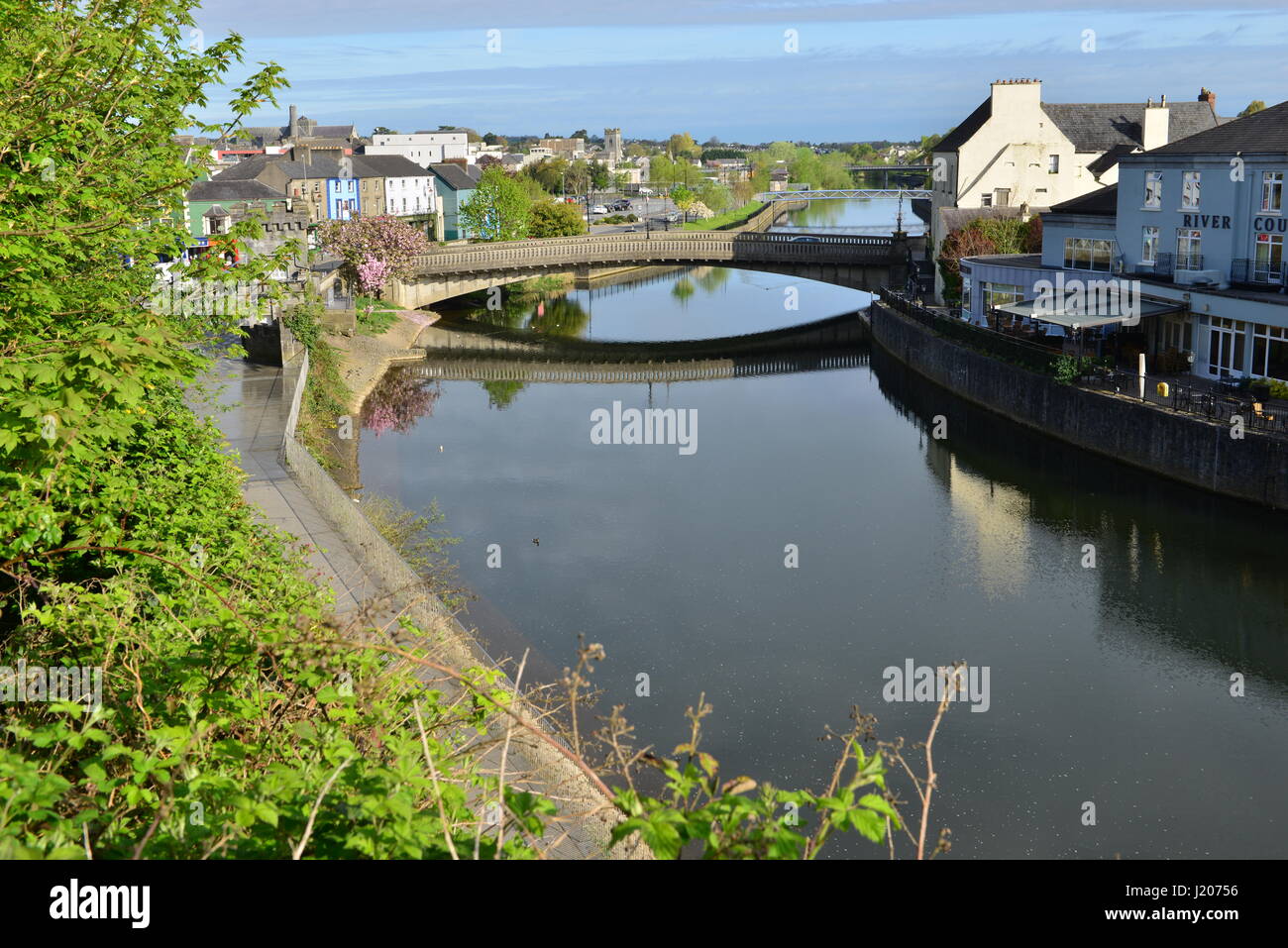 River view of Kilkenny in Ireland Stock Photo - Alamy
